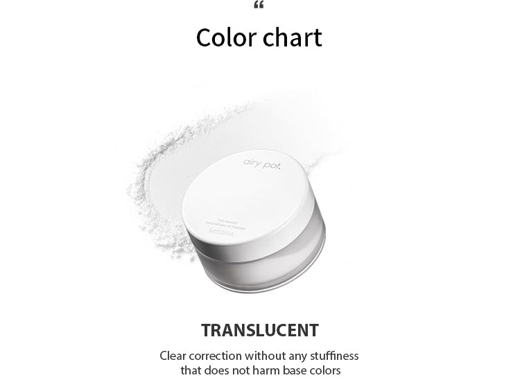 MISSHA Airy Pot Powder Translucent 9g - MISSHA CANADA